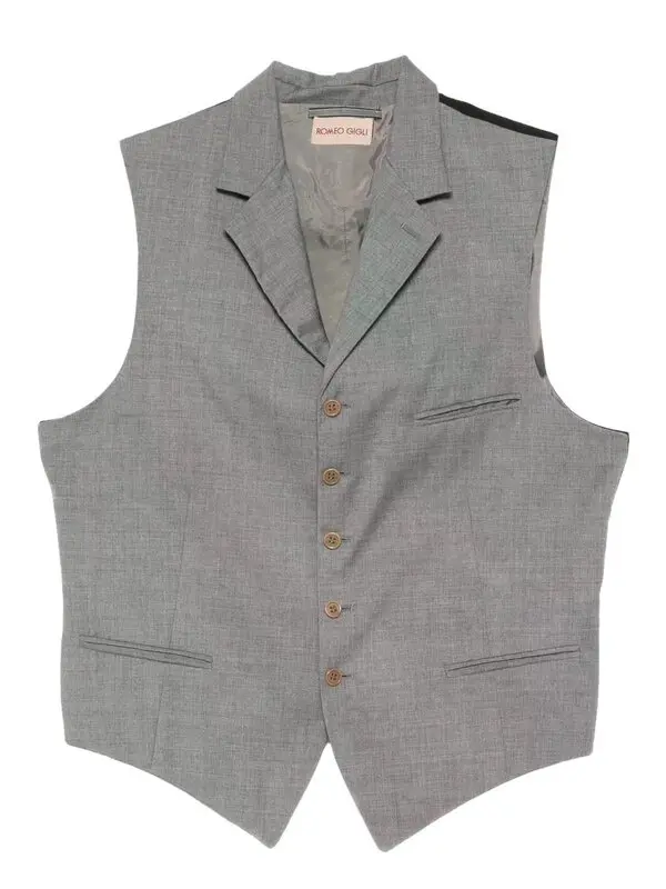 ROMEO GIGLI 1990s Buttoned Vest - Grey