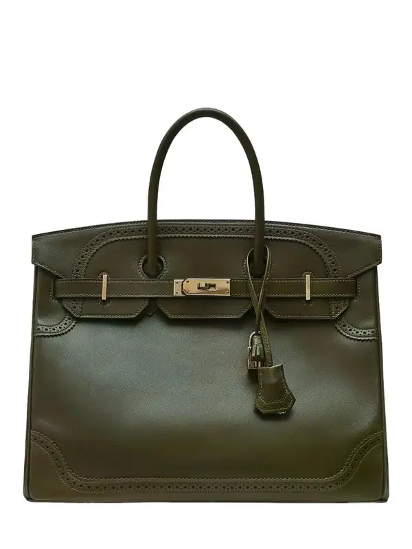 Hermès 2013 Birkin 35 Leather Tote Bag - Green
