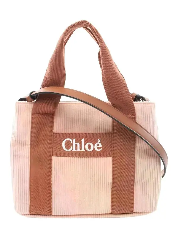 Chloé Corduroy Shoulder Bag - Pink