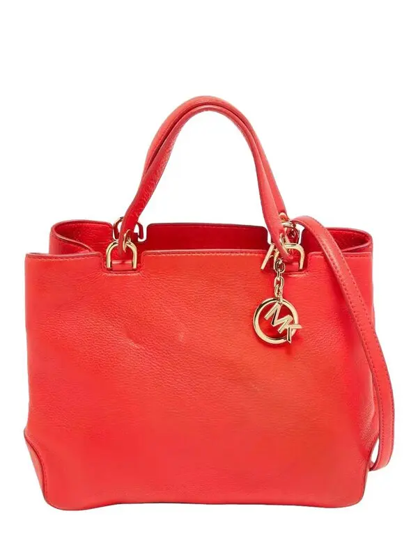 Michael Kors Cynthia Leather Tote Bag - Red