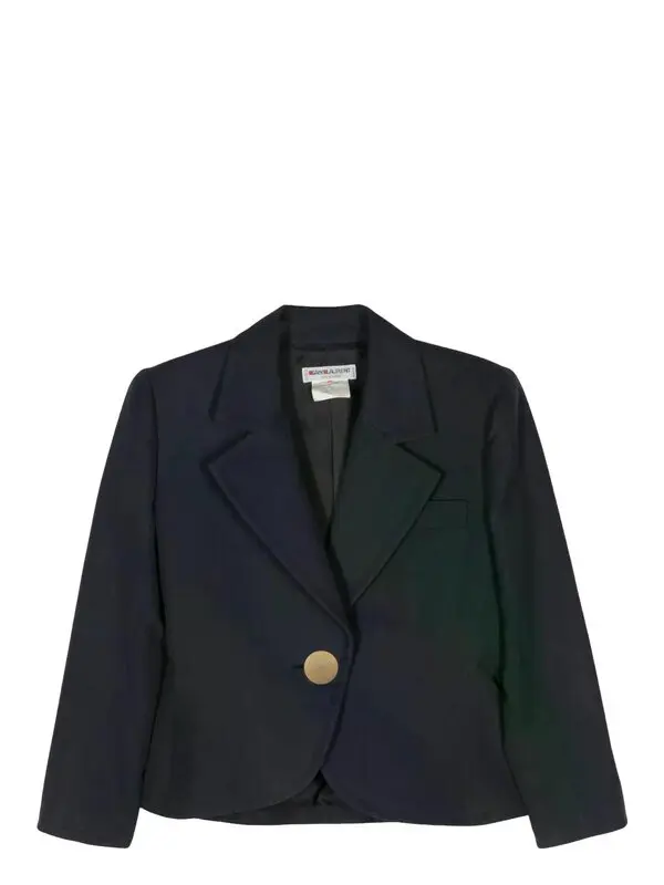 Saint Laurent Pre-owned 1980 Single-breasted Blazer - Blue