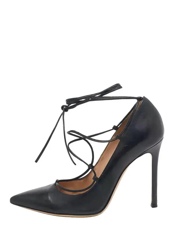 GIANVITO ROSSI 105mm Femi Lace-up Pumps - Black