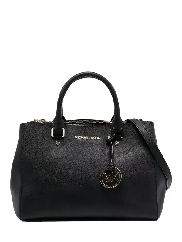 Michael Kors Structured Leather Tote - Black