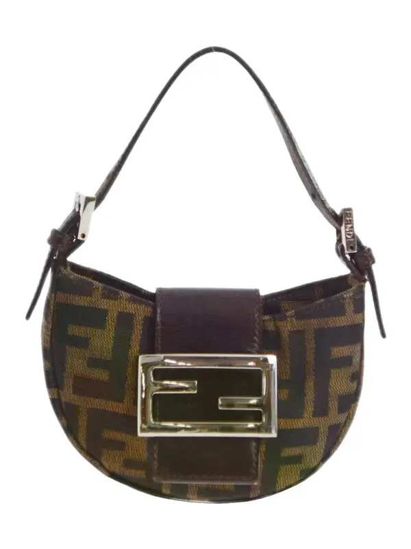 Fendi 1990-2000s Zucca-pattern Handbag - Brown