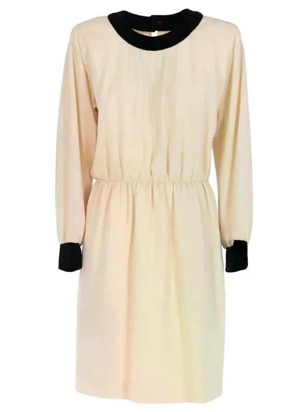 Saint Laurent 1980s Wool Dress - Neutrals