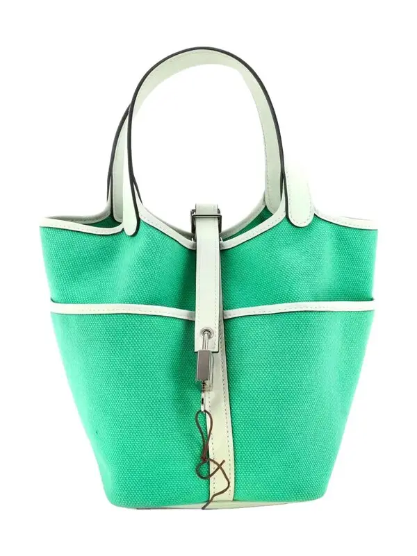 Hermès Cargo Picotin Lock Pm Bucket Bag - Green