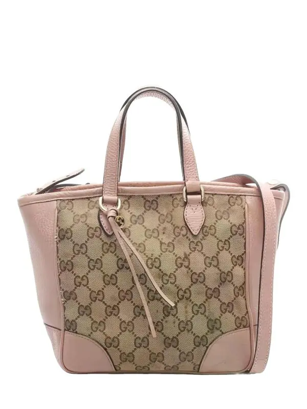 Gucci Gg Canvas Two-way Tote Bag - Neutrals