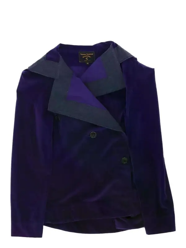 VIVIENNE WESTWOOD 2000s Asymmetric Jacket - Purple