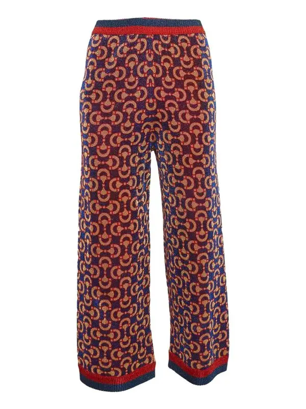 Gucci Patterned Trousers - Blue