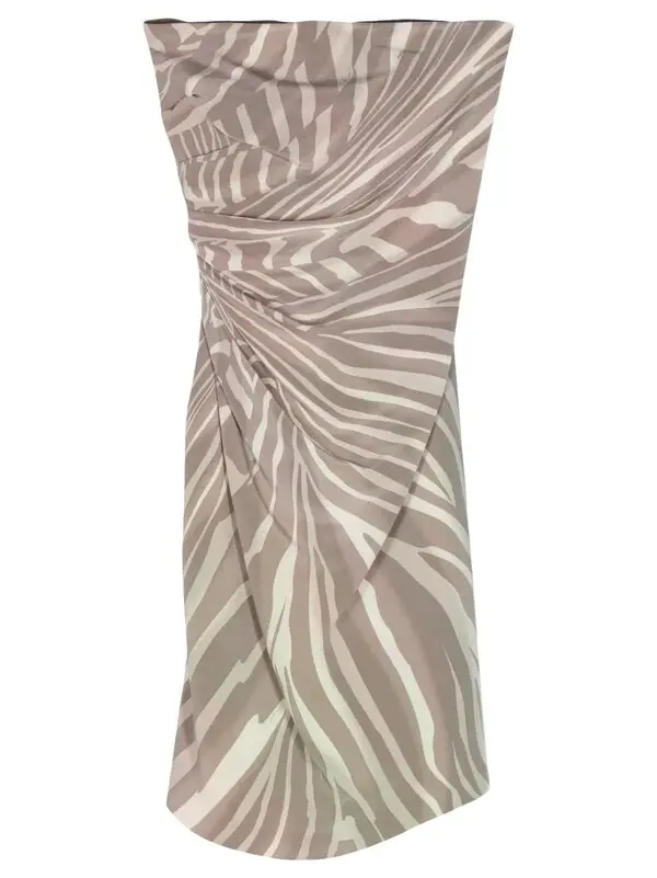 Gucci 2010s Zebra Mini Dress - Neutrals