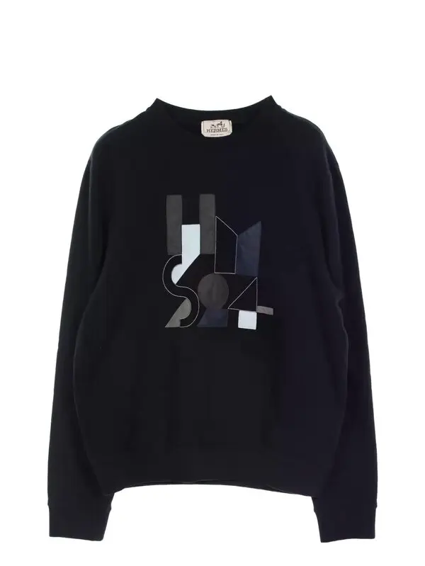 Hermès 2010s Patch-detail Sweatshirt - Blue