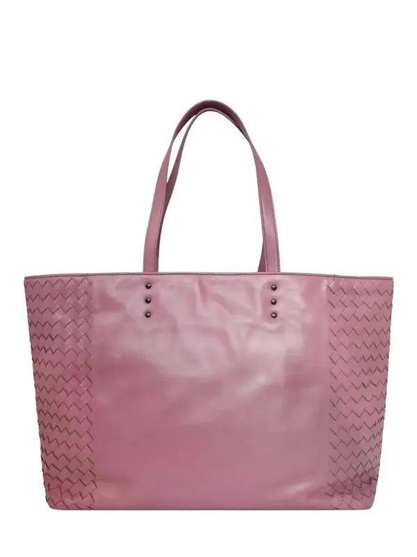Bottega Veneta Intrecciato Fourre Tout Tote Bag - Pink