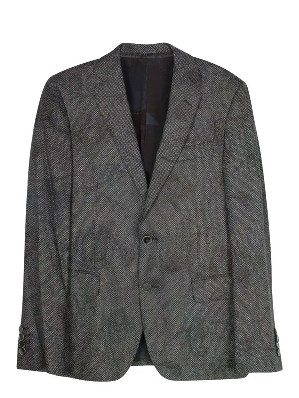 Etro Floral Jacquard Suit - Grey