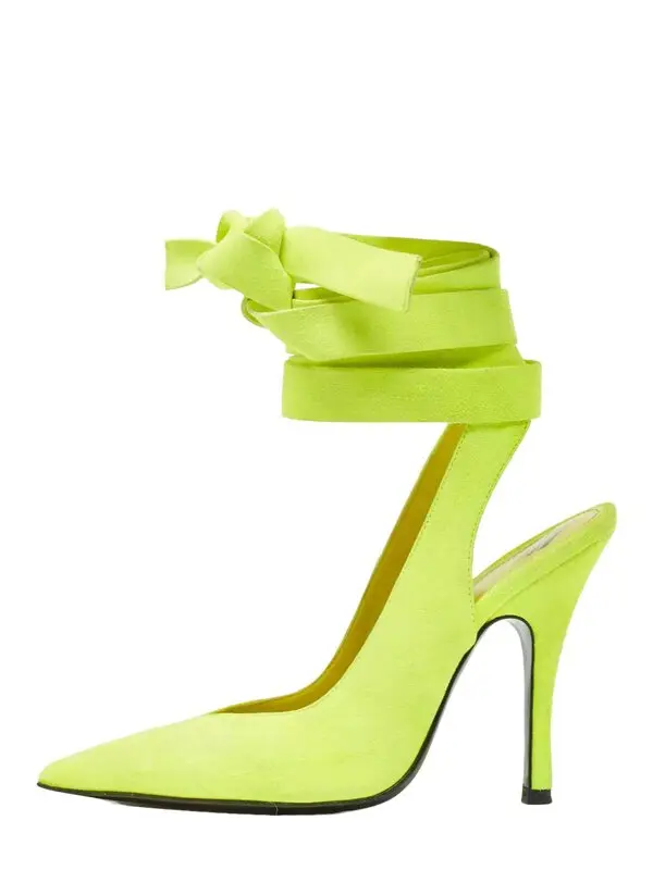 Attico 110mm Venus Pumps - Green