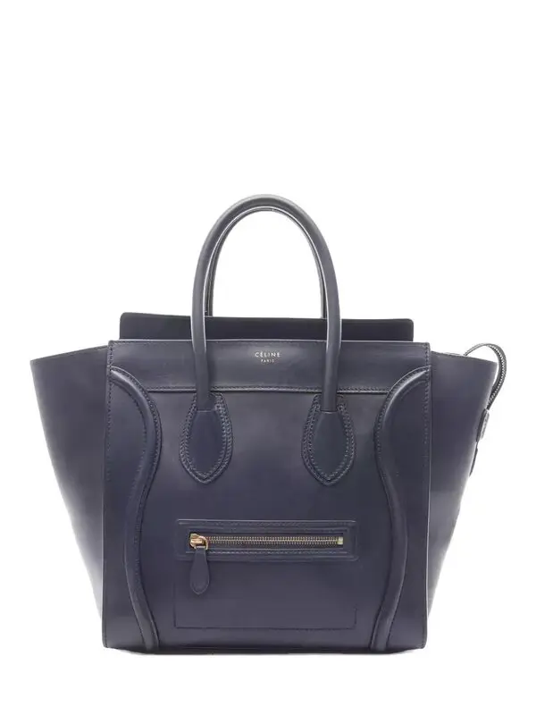 Celine 00s Mini Luggage Handbag - Blue