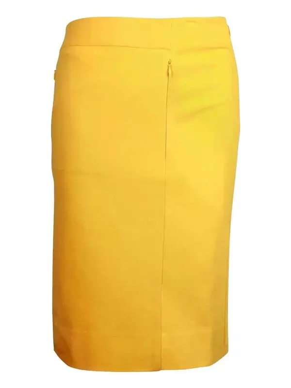 Diane Von Furstenberg Dual-zip Pencil Skirt - Yellow
