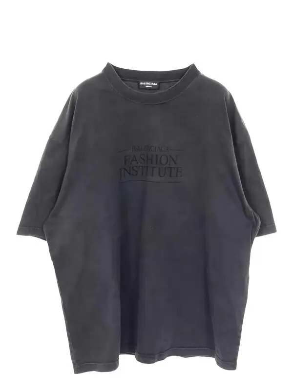 Balenciaga 2000s Fashion Institute Crew-neck T-shirt - Grey