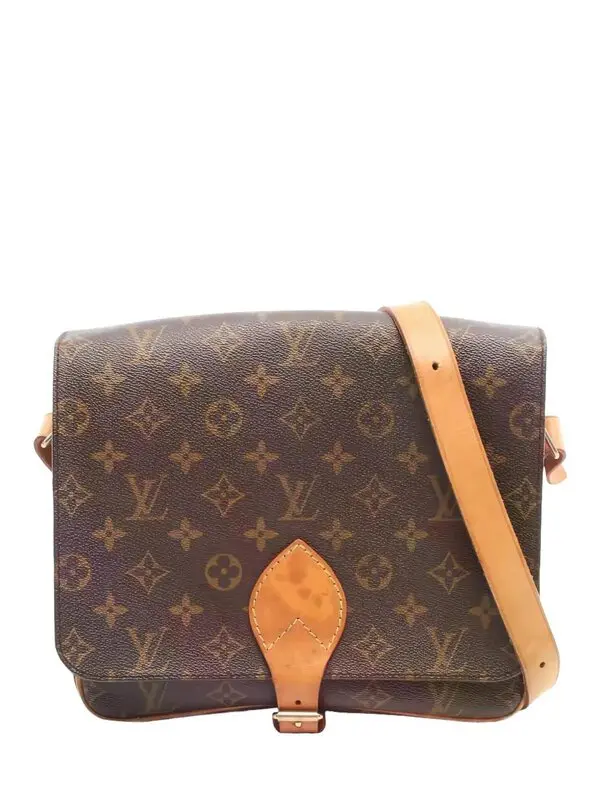 LOUIS VUITTON 1994 Cartesier Gm Monogram Shoulder Bag - Brown