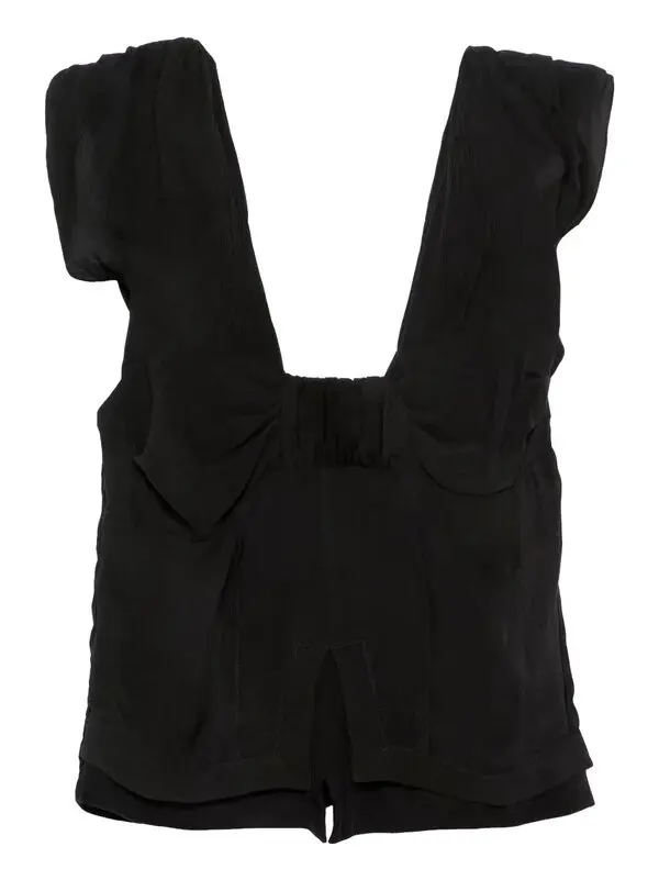 Dior 1990s X John Galliano Silk Top - Black