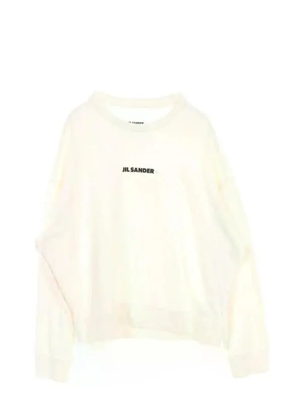 JIL SANDER 2010s Logo-print Sweatshirt - White