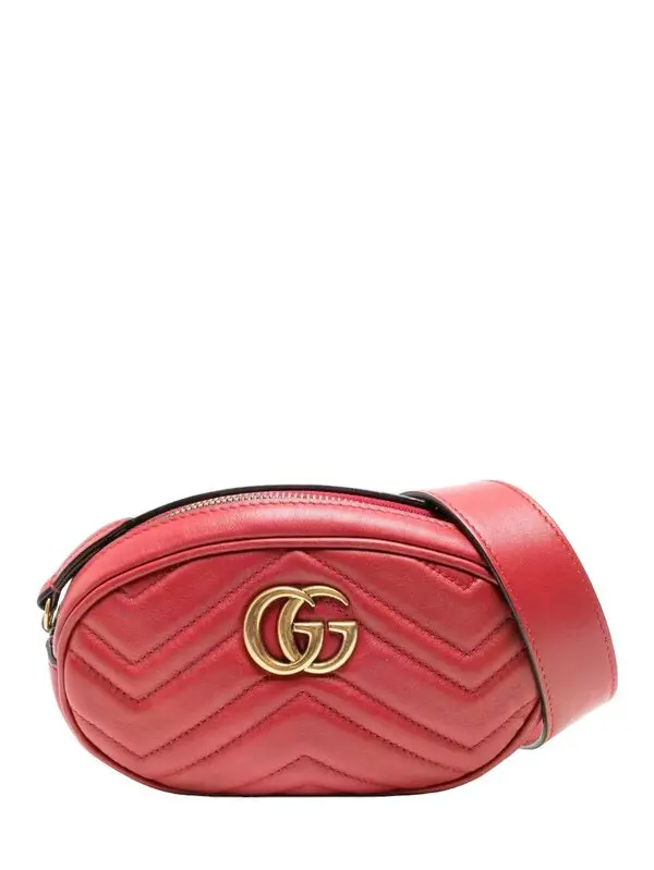 Gucci Gg Marmont Belt Bag - Red