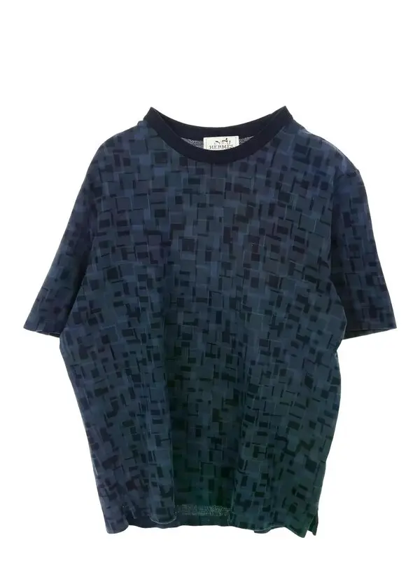 Hermès 2010s Pique Crew Neck T-shirt - Blue