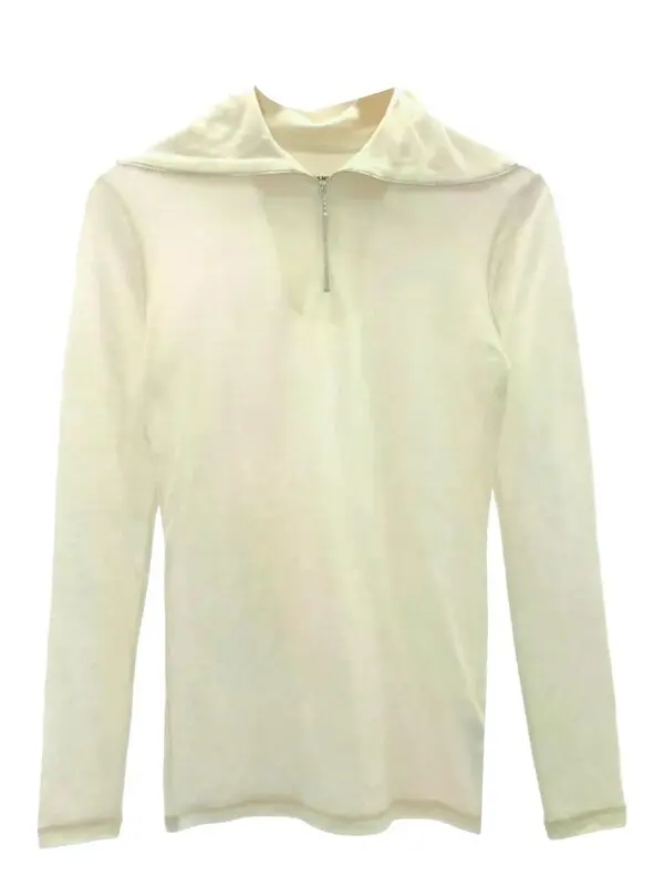 JIL SANDER Zip-up Polo Shirt - White