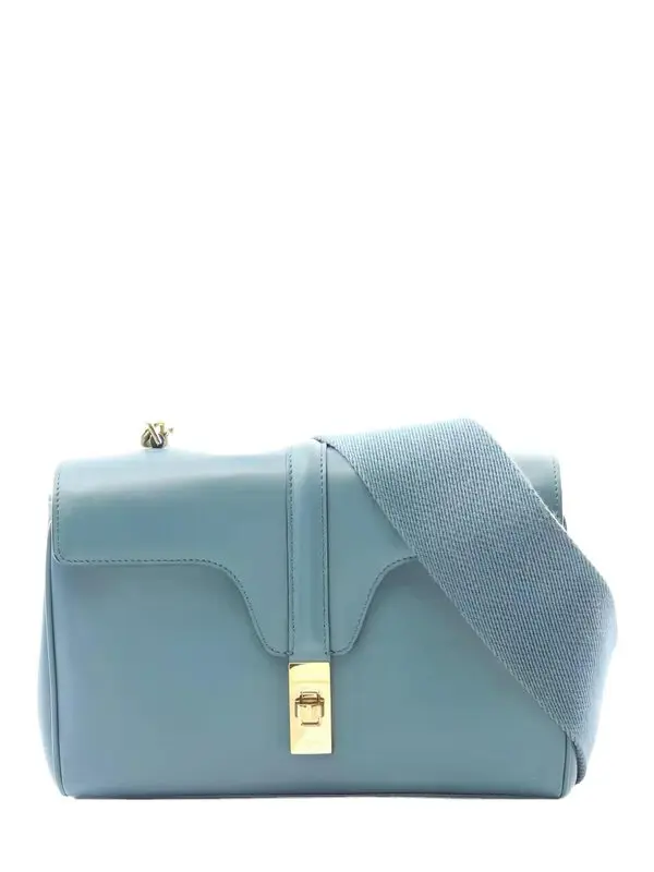 Celine Tenn Soft 16 Leather Shoulder Bag - Blue