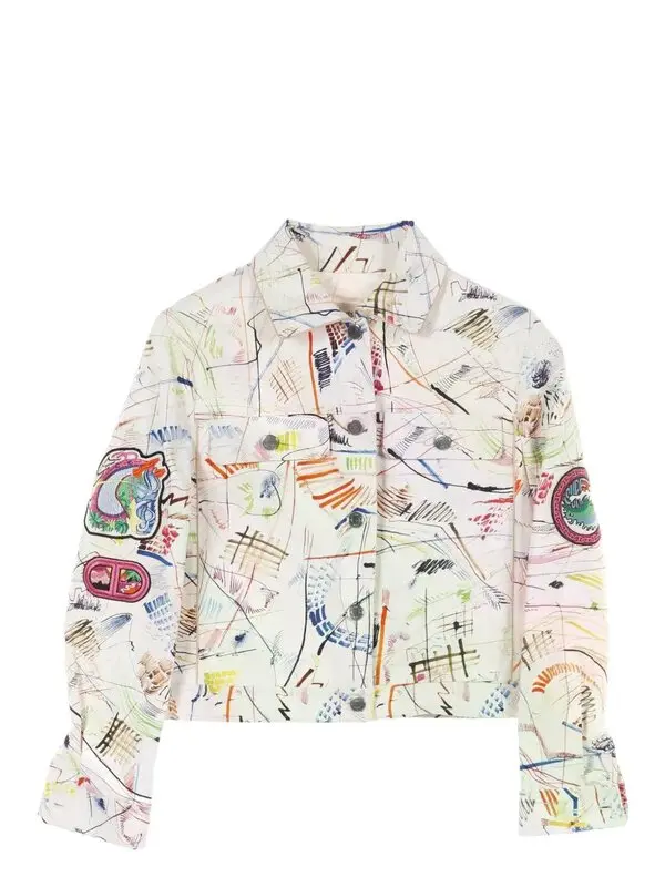 Hermès 2010s Embroidered Jacket - White