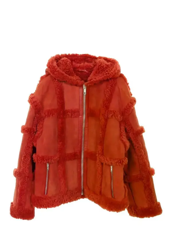 Gucci Gg-pattern Hooded Jacket - Red
