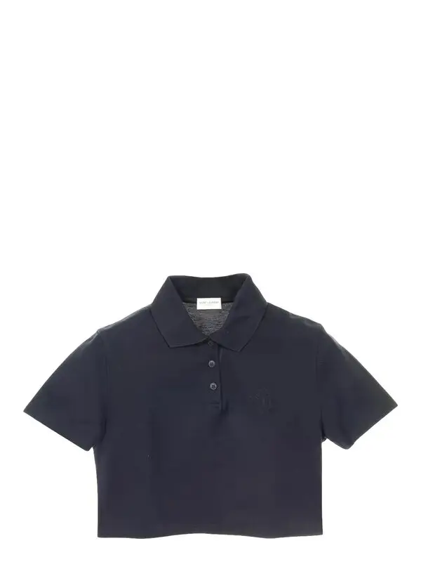 Saint Laurent 2000s Cotton Polo Shirt - Blue