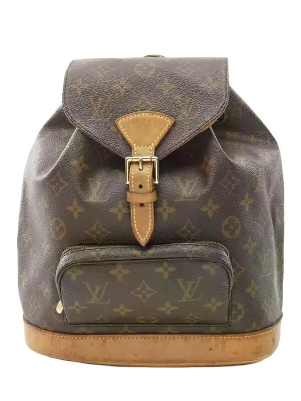 LOUIS VUITTON 1997 Montsouris Mm Monogram Backpack - Brown