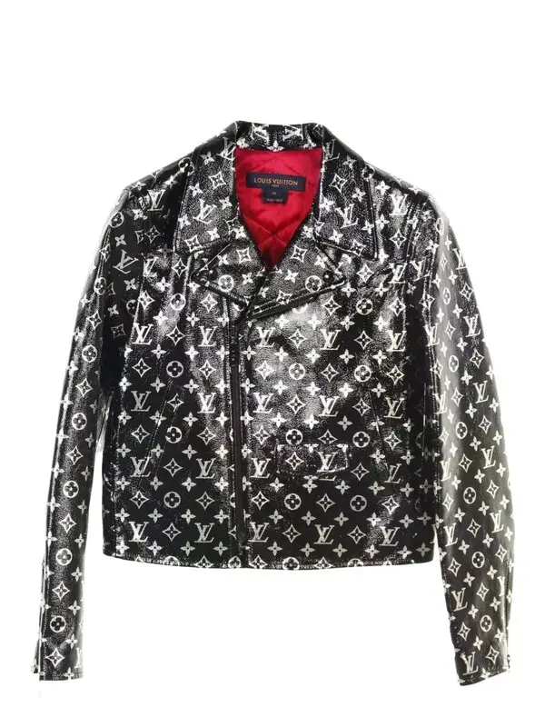 LOUIS VUITTON Monogram Biker Jacket - Black