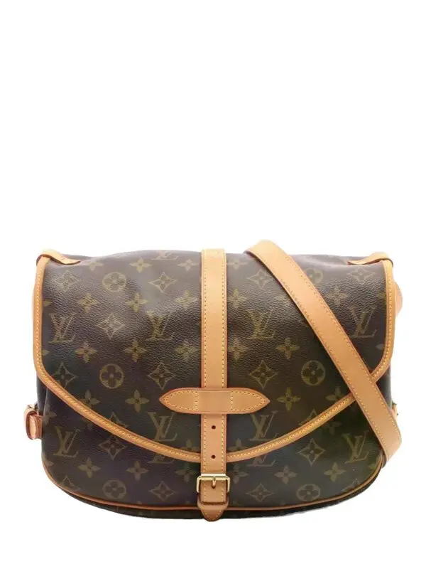 LOUIS VUITTON 2004 Monogram Saumur 30 Shoulder Bag - Brown