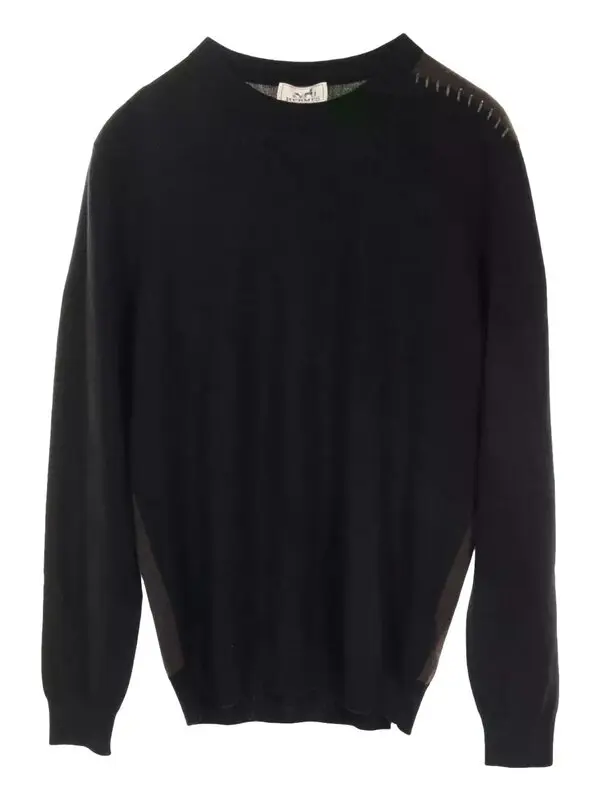Hermès 2010s Two-tone Cashmere Sweater - Brown