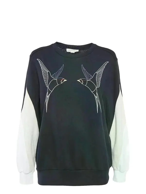 Stella McCartney Bird-embroidered Sweatshirt - Blue