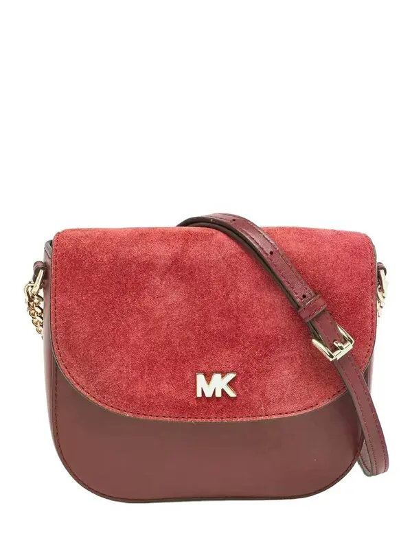 Michael Kors Suede Cross Body Bag - Red