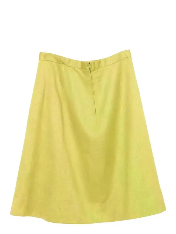 GIO CARE 1960s Cotton Skirt - Yellow