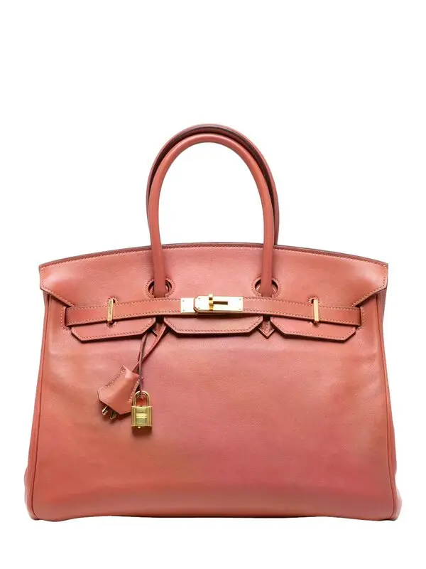 Hermès 2008 Swift Birkin Retourne 35 Handbag - Pink