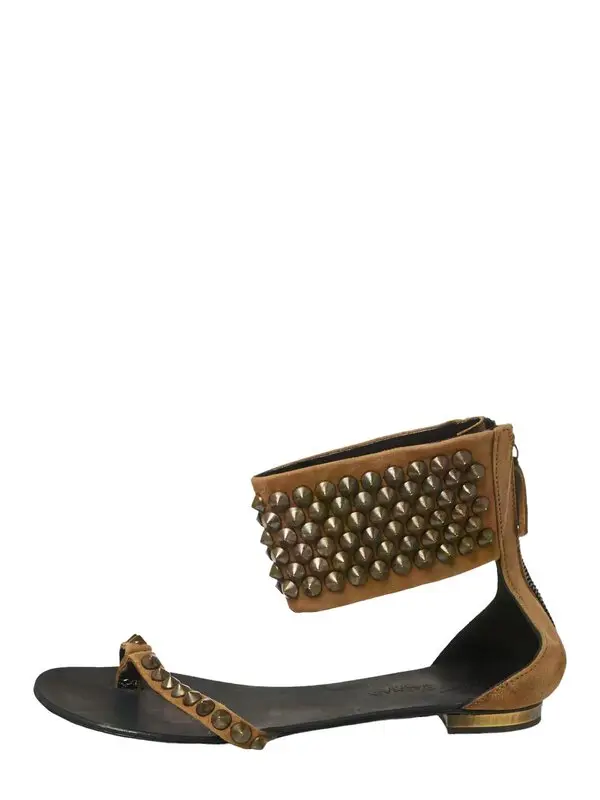 GIUSEPPE ZANOTTI Suede Sandals - Brown