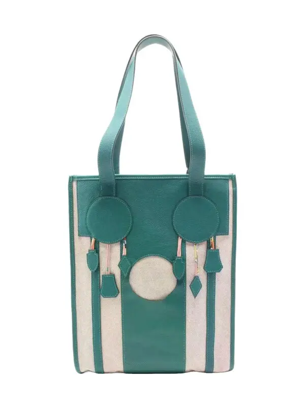 Hermès 2010s Dream Catcher Leather Tote Bag - Green