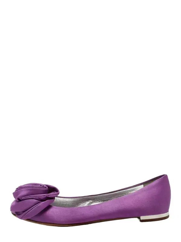 GIUSEPPE ZANOTTI Satin Ballet Flats - Purple