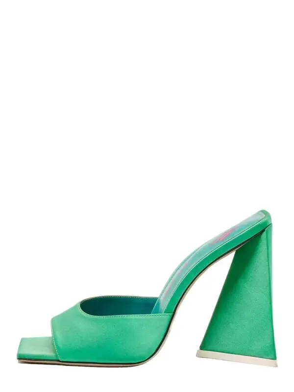 Attico 95mm Square-toe Sandals - Green
