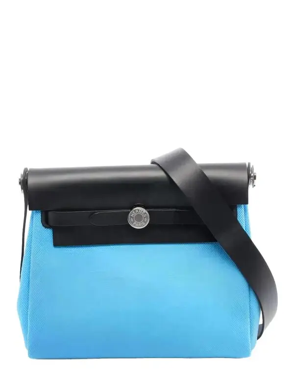 Hermès Mini Herbag Zip Shoulder Bag - Blue