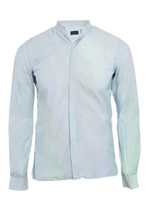 LANVIN Long-sleeve Cotton Shirt - Blue