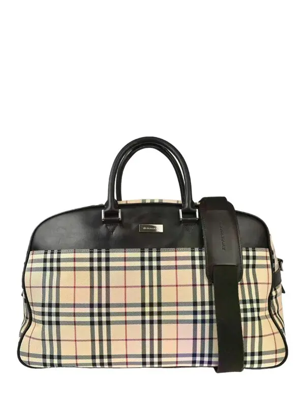 Burberry 1990-2000s Check Two-way Handbag - Neutrals