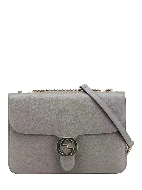 Gucci Interlocking G Crossbody Bag - Grey