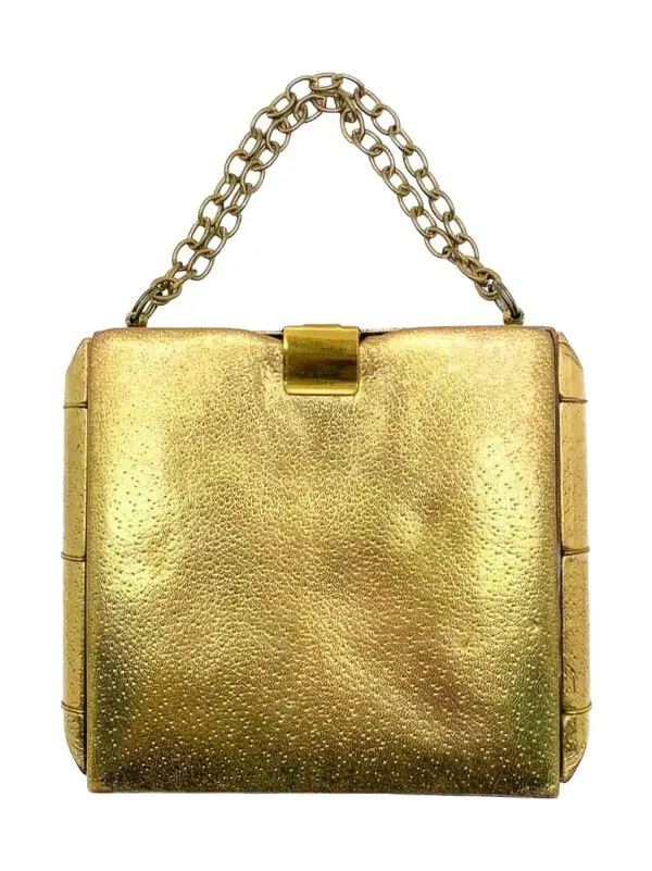 JENNIFER GIBSON JEWELLERY 1930s Bookend Minaudiere Bag - Gold