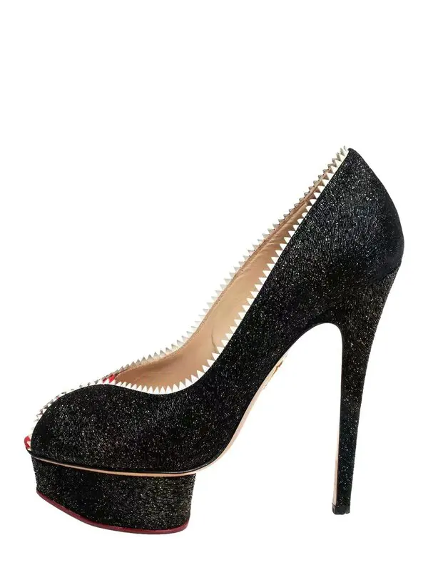 CHARLOTTE OLYMPIA 140mm Peep-toe Platform Pumps - Black