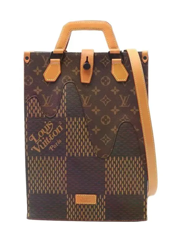 LOUIS VUITTON X Nigo Mini Damier Ebène Giant Handbag - Brown